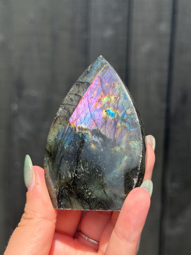 Spectrolite Freeform - Crystal - Purple, Orange & Blue Flash - Polished ...