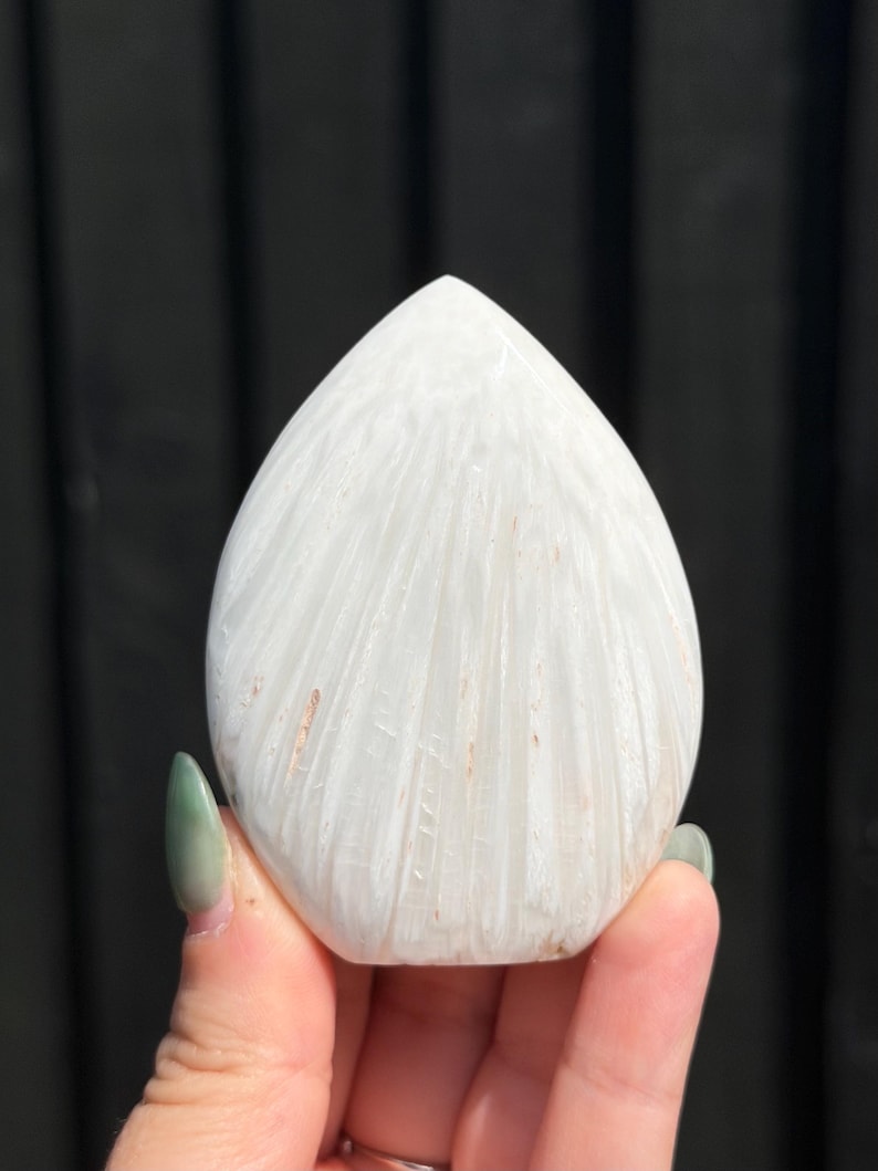 Scolecite Freeform - Crystal - Polished Gemstone - Flame - Etsy UK