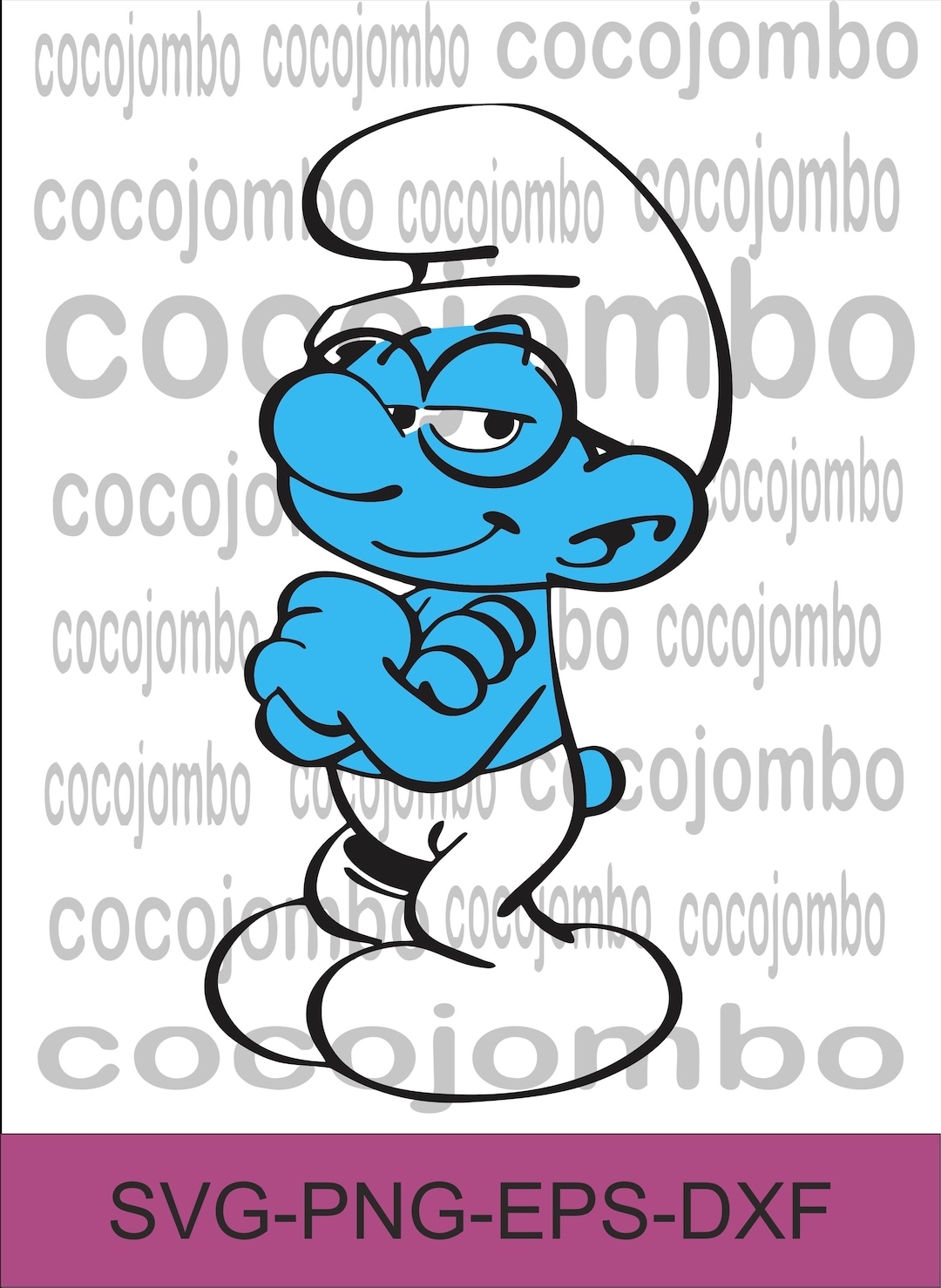 Smurf SVG: Cartoon Clipart Bundle - Cricut, Birthday (digital Download ...