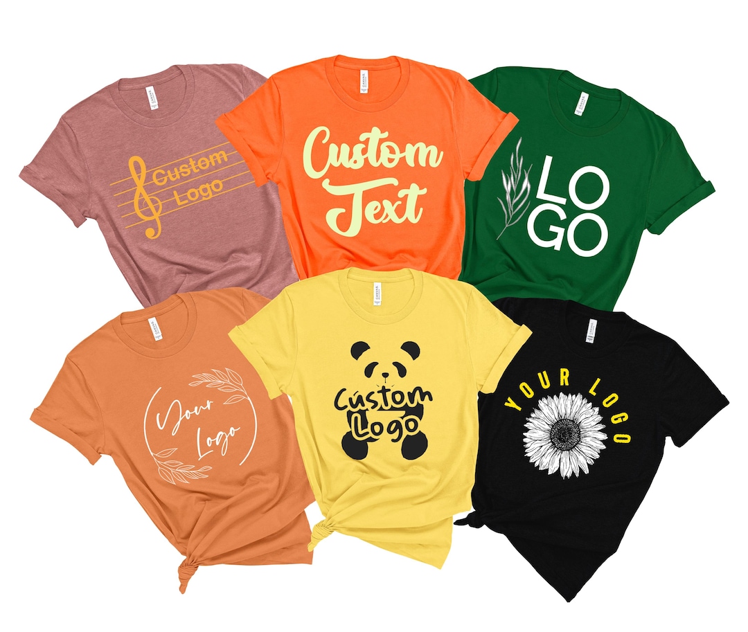 Custom T-shirt: Personalized Text, Logo, Family Design - Etsy