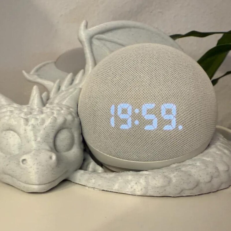 Dragon Alexa Dot Holder - Etsy