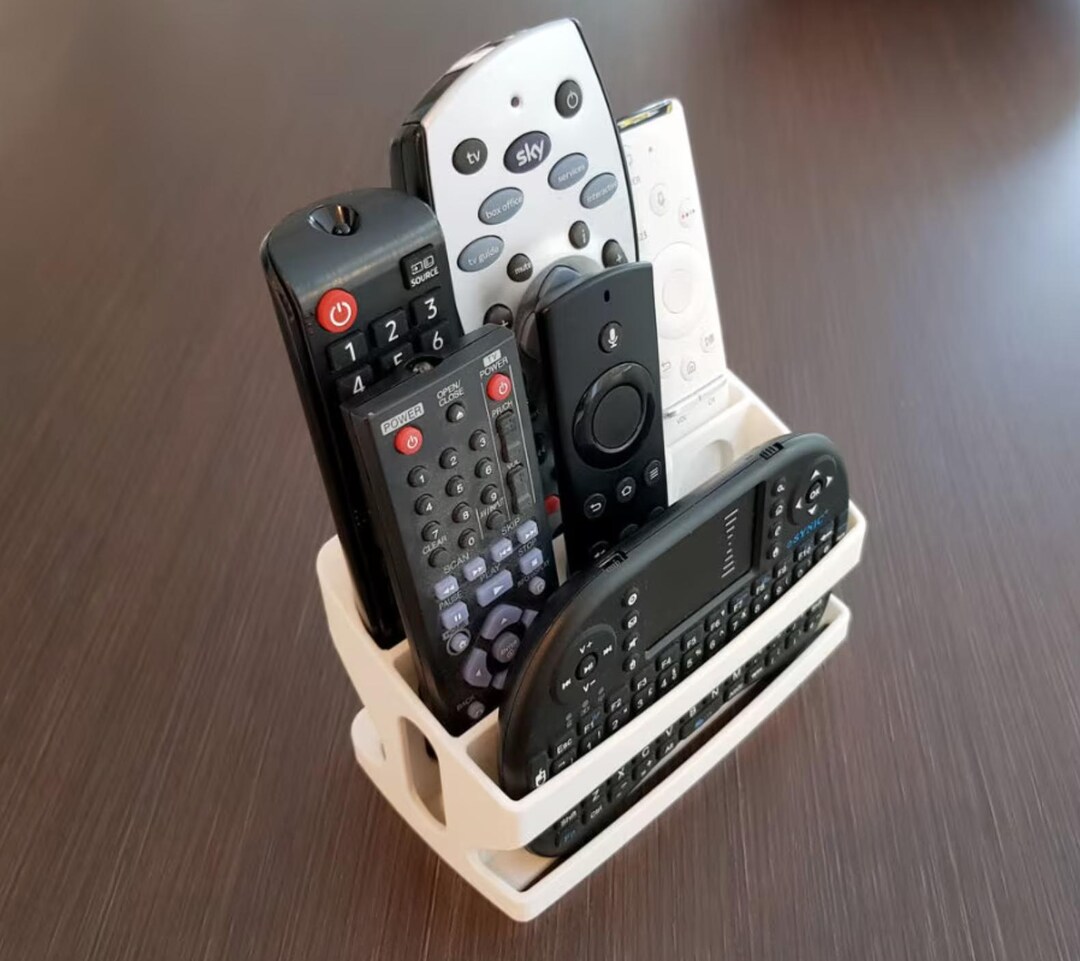 Remote Control Caddy L TV Remote Holder | TV Remote Basket | Multi ...