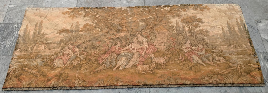 Vintage French Tapestry: 2x6 Ft Jungle View Tapestry Wall Hanging Home ...