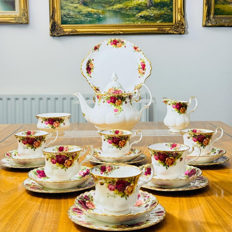 English Tea Set Antique - Etsy UK