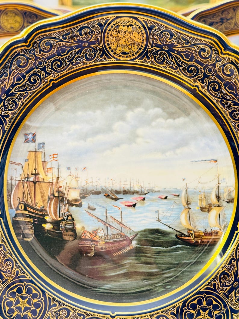 Spode Armada Series Collector Plates – Complete Limited Edition Set ...