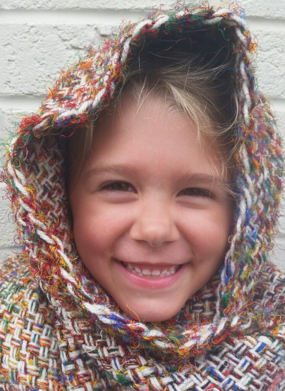 Hand Woven and Handspun Recycled Silk and Acrylic Shawl, Russian ...