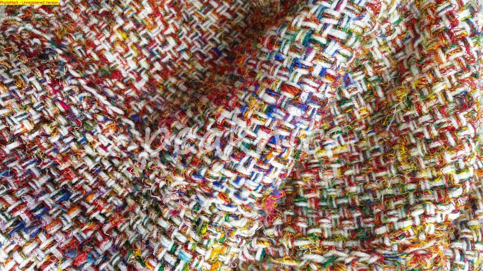 Hand Woven and Handspun Recycled Silk and Acrylic Shawl, Russian ...