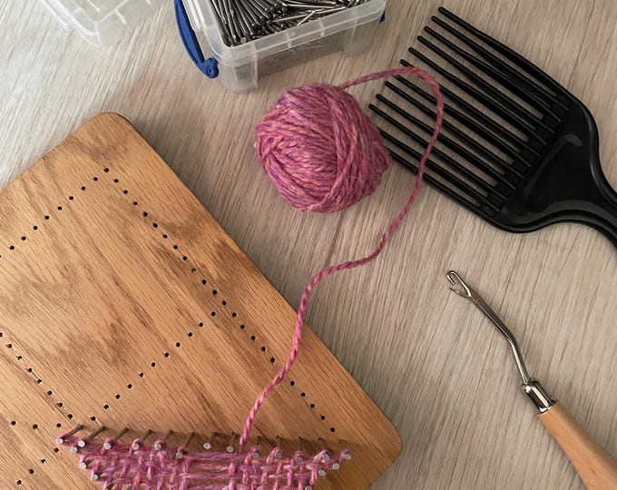 20 Inch Rectangle Loom, Hideaway Homestead, Right Return Method, Continuous Strand Weaving ...