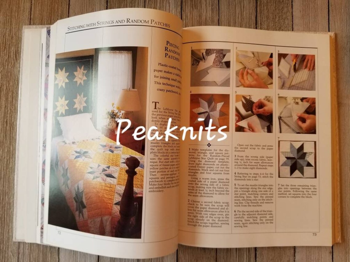 Crafting and Pattern Book Creative American Quilting - Etsy