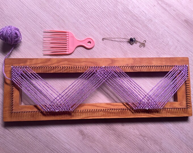 20 Inch Rectangle Loom, Hideaway Homestead, Right Return Method, Continuous Strand Weaving ...