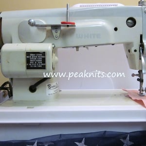 Sewing Machine - 1960s White Model 65 - Industrial Straight Stitcher ...