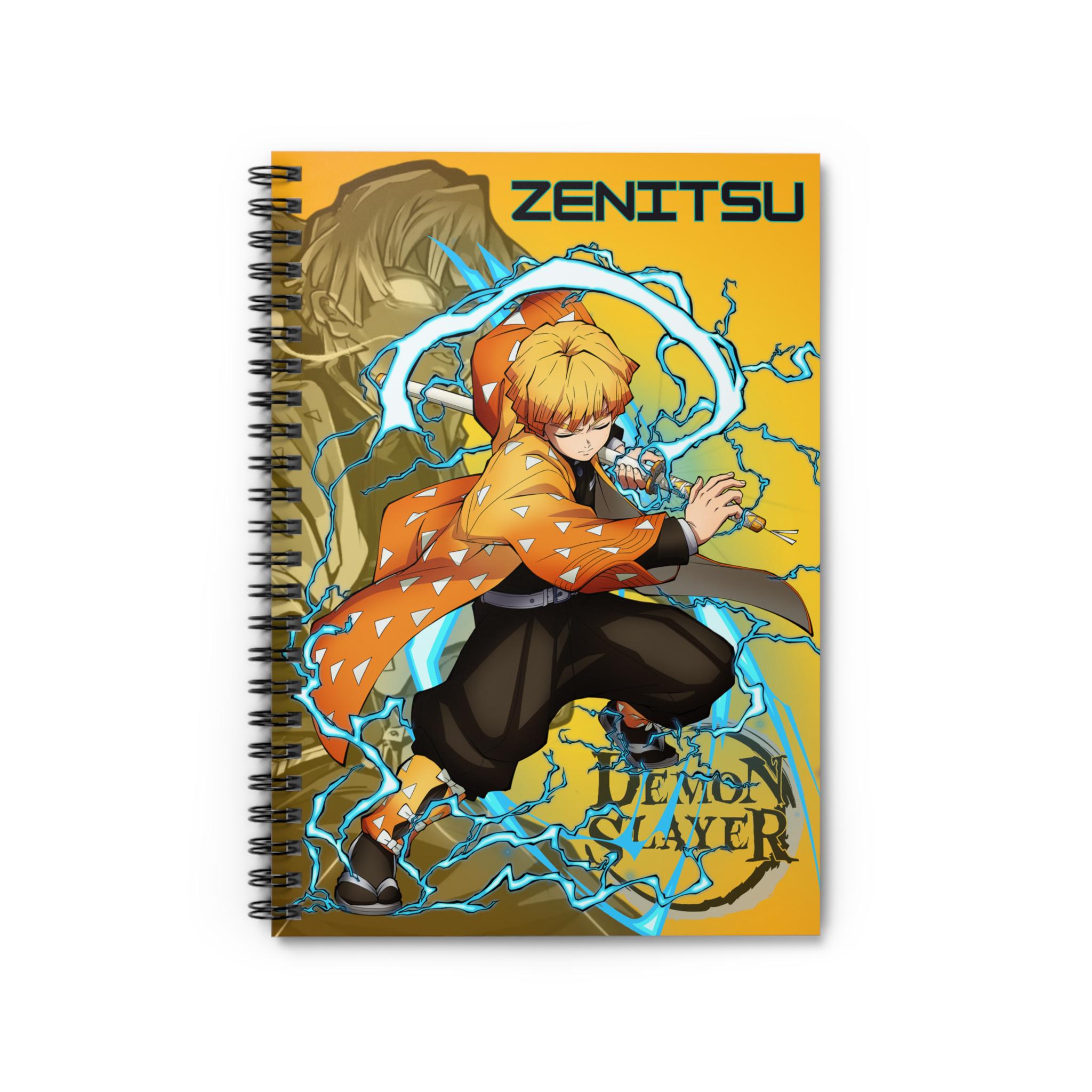 Zenitsu - Demon Slayer Spiral Notebook - School Supplies, Birthday Gift ...