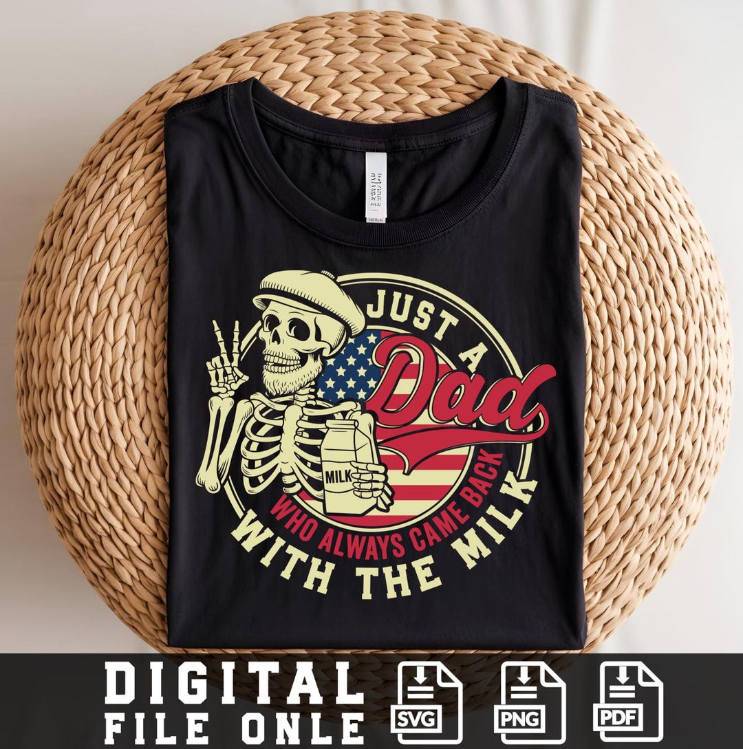 Funny Dad Skeleton SVG: Retro Father's Day PNG (digital Download) - Etsy