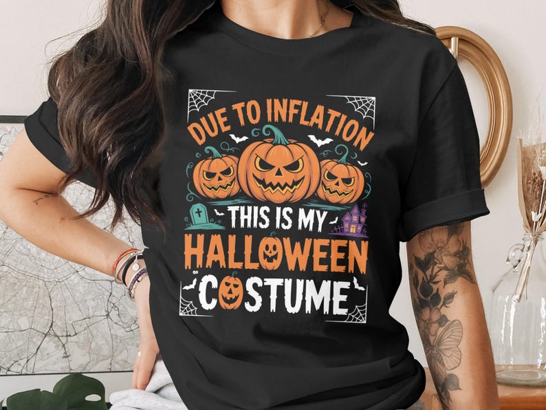 Funny Inflation Halloween Costume SVG PNG: Sarcastic Pumpkin Design ...