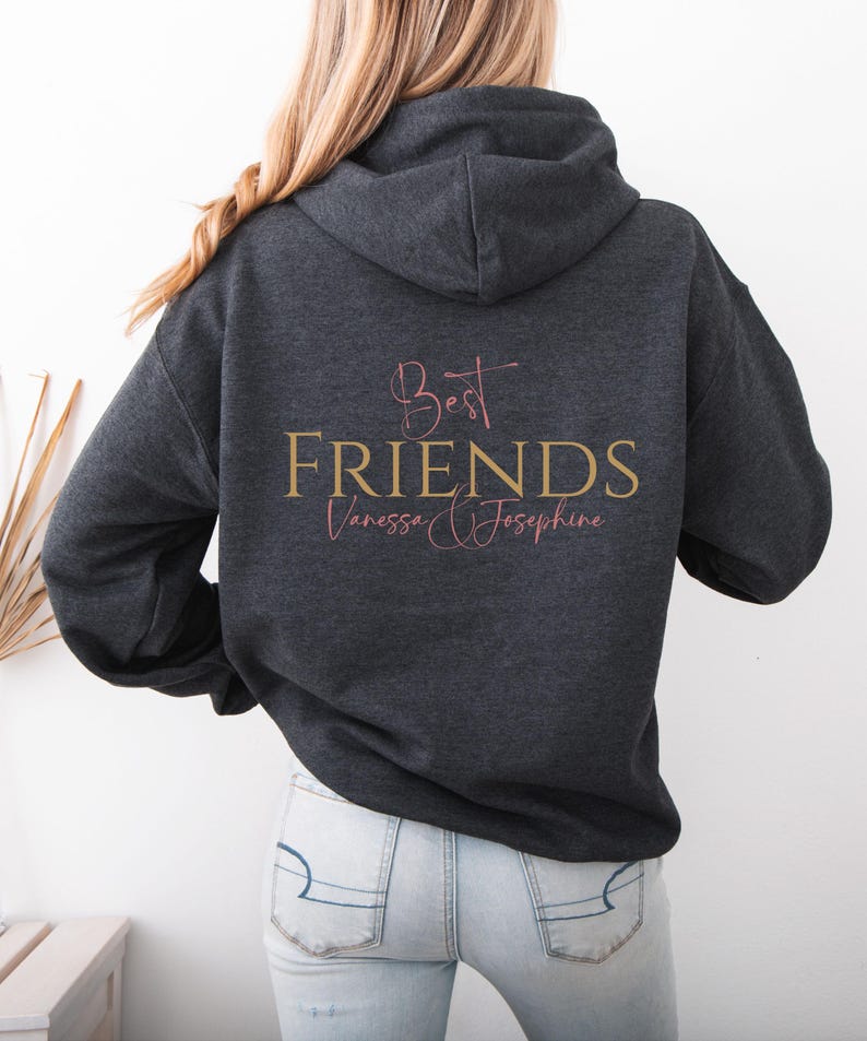 Beste Freunde Hoodie, Geschenkidee Beste Freundin, Besties Geschenk ...