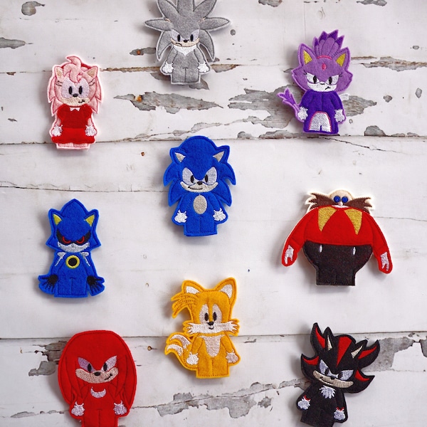 Sonic the Hedgehog Finger Puppet - Etsy