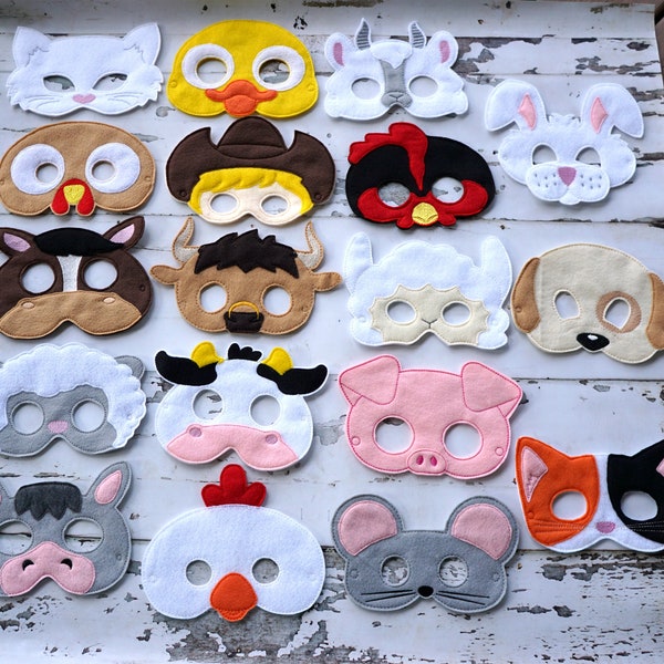 Farm Animal Mask - Etsy