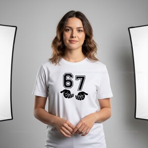 Six Seven 6 7 Hand Sign PNG Bundle | Black Hand Graphic Design ...