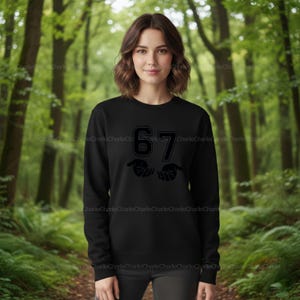 Six Seven 6 7 Hand Sign PNG Bundle | Black Hand Graphic Design ...