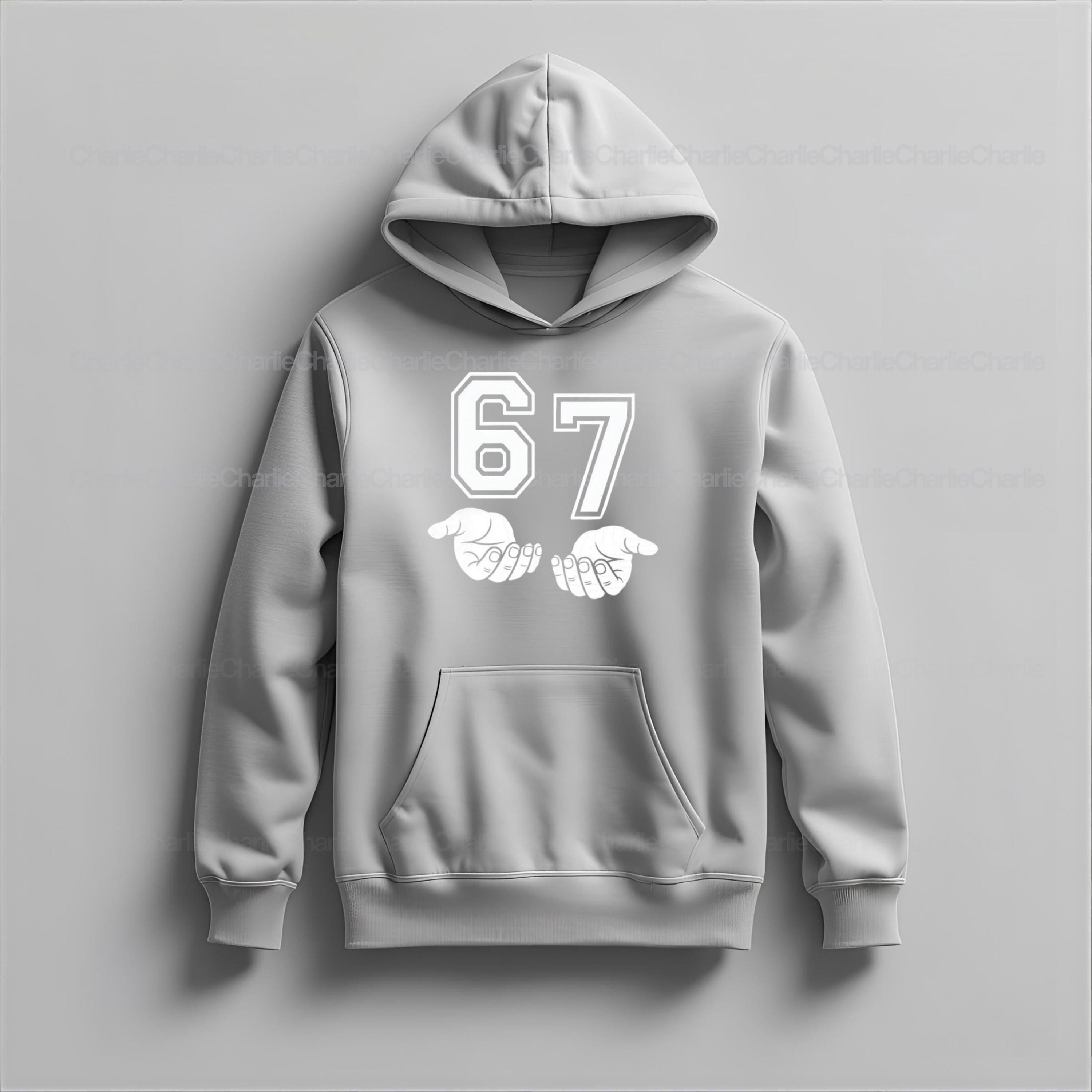 Six Seven 6 7 Hand Sign PNG | Trendy Graphic Design (digital Download ...