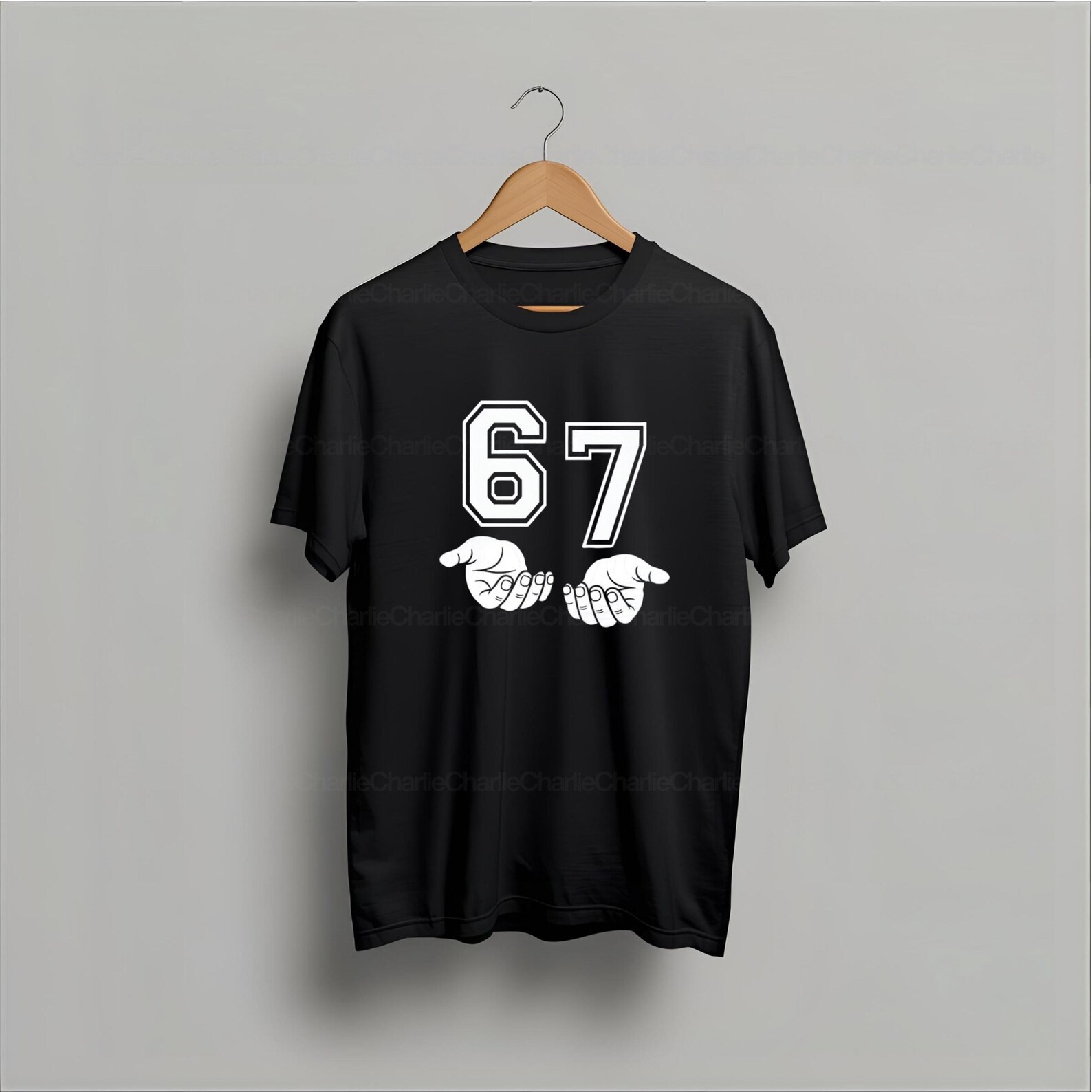 Six Seven 6 7 Hand Sign PNG | Trendy Graphic Design (digital Download ...