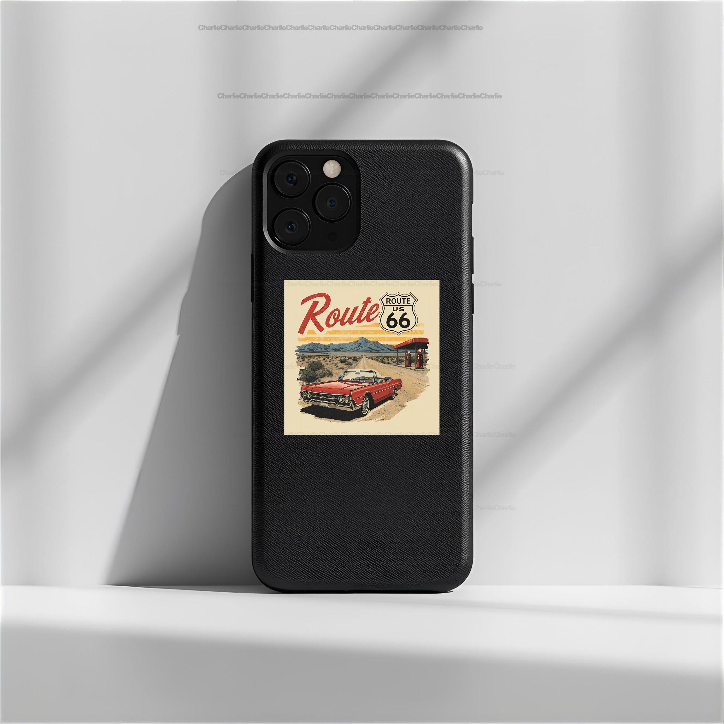 Vintage Route 66 PNG: Classic Car Road Trip Sublimation Design (digital ...