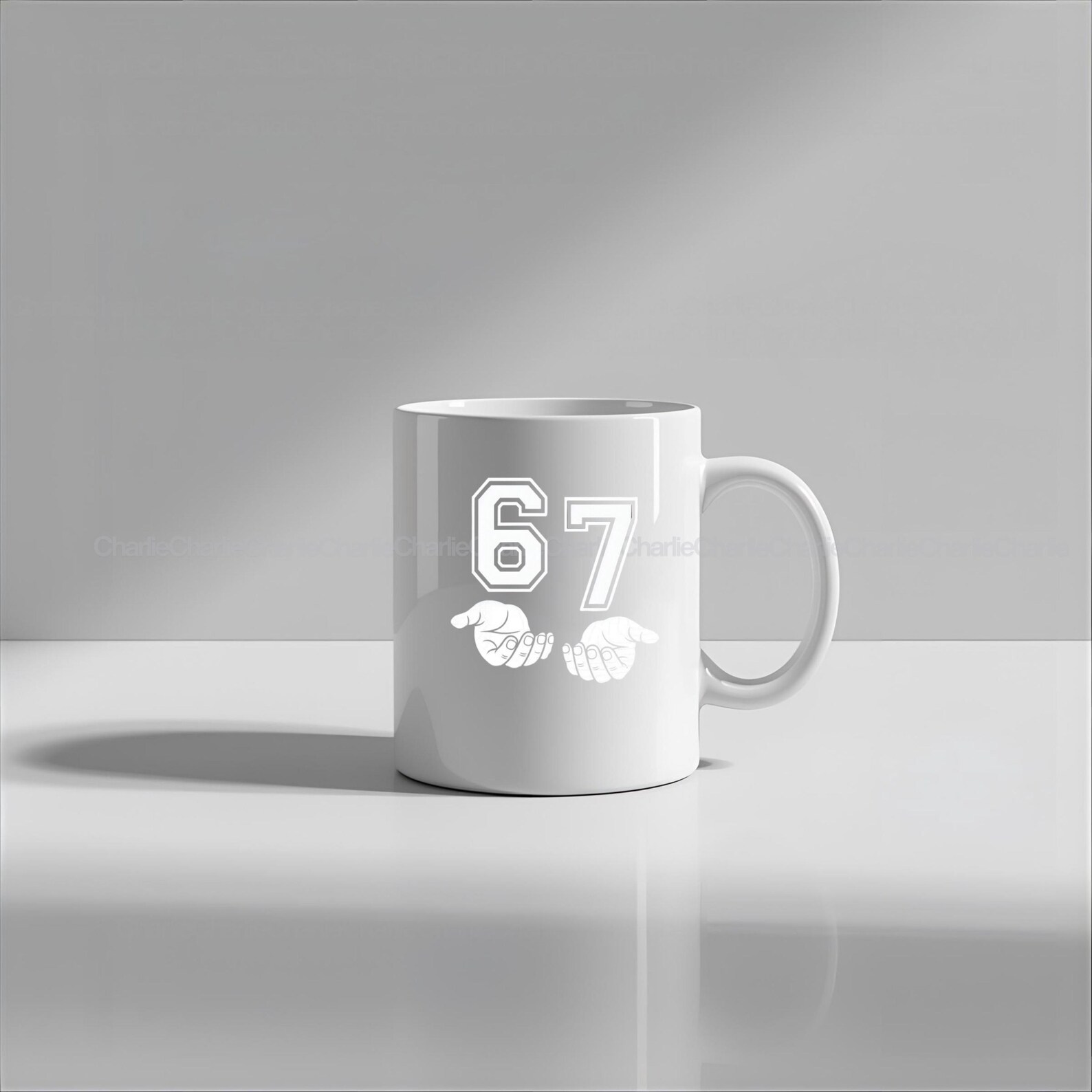 Six Seven 6 7 Hand Sign PNG | Trendy Graphic Design (digital Download ...
