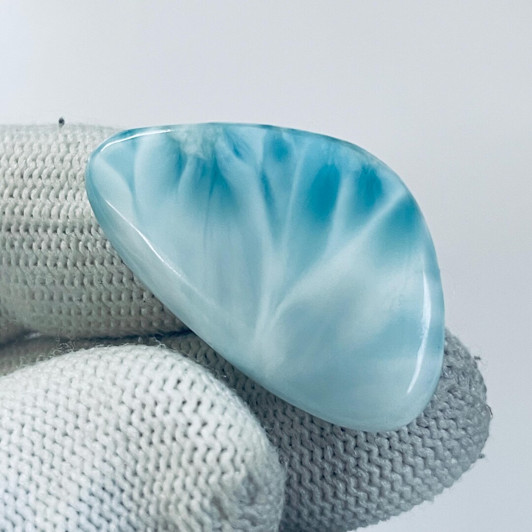 Larimar Gemstone Fancy Cabochons – Caribbean Blue Stone for Custom ...