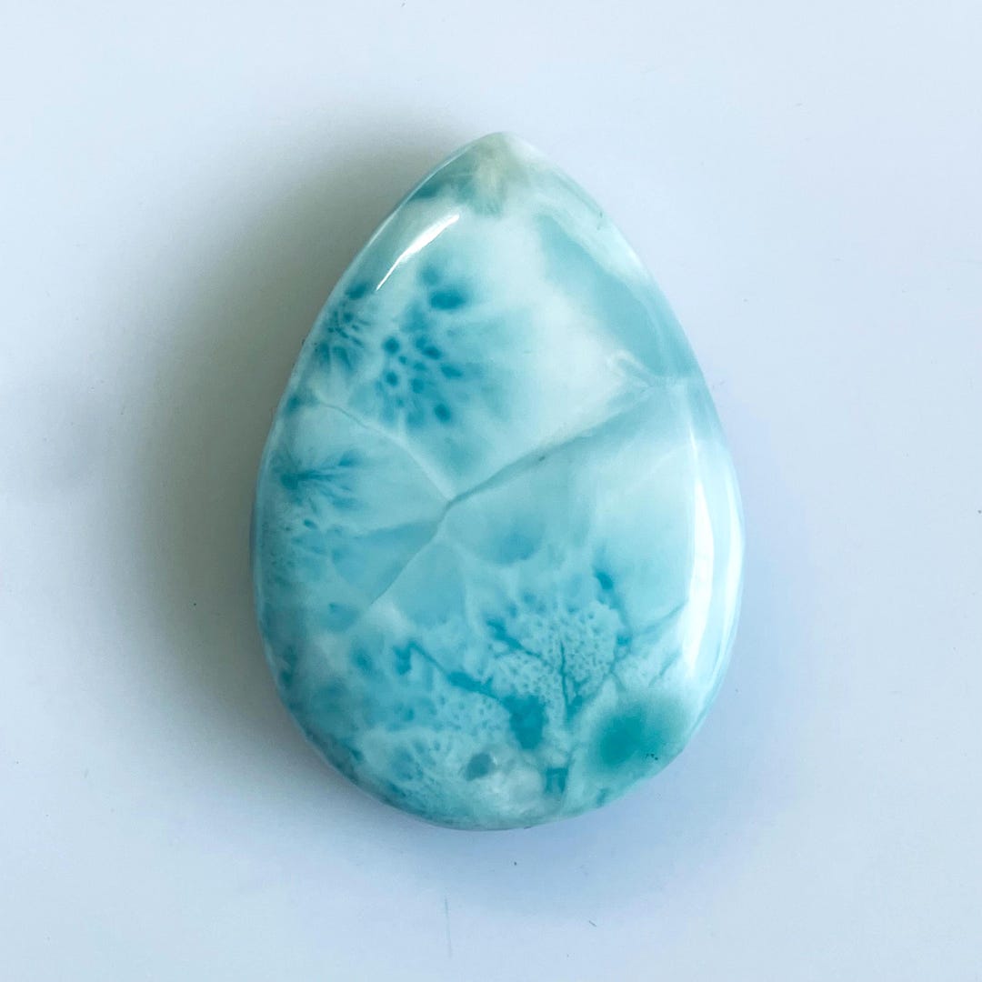 Larimar Gemstone Fancy Cabochons – Caribbean Blue Stone for Custom ...