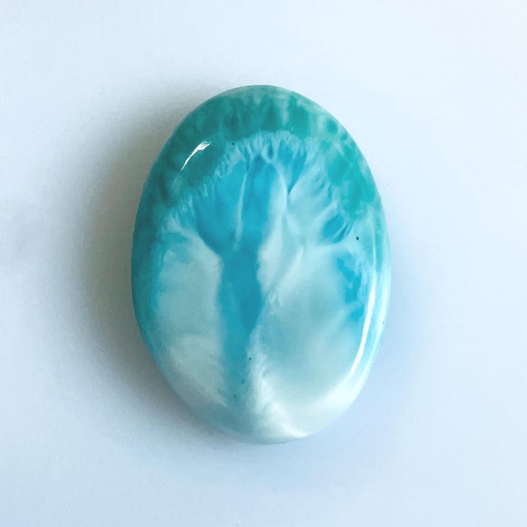 Larimar Gemstone Fancy Cabochons – Caribbean Blue Stone for Custom ...