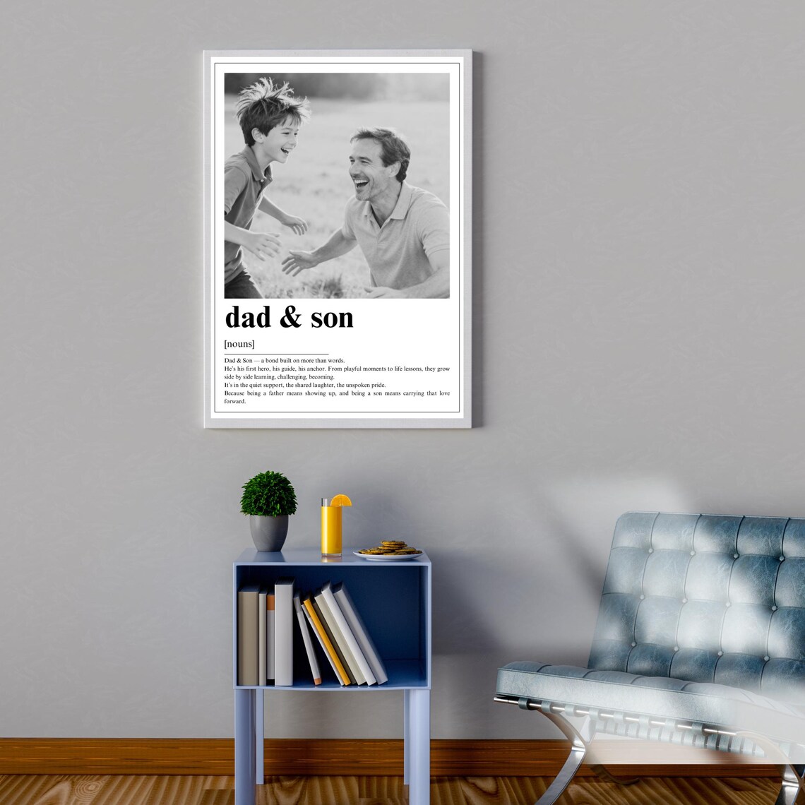 Dad and Son Definition Print – Dictionary Poster Wall Art – Father Son ...