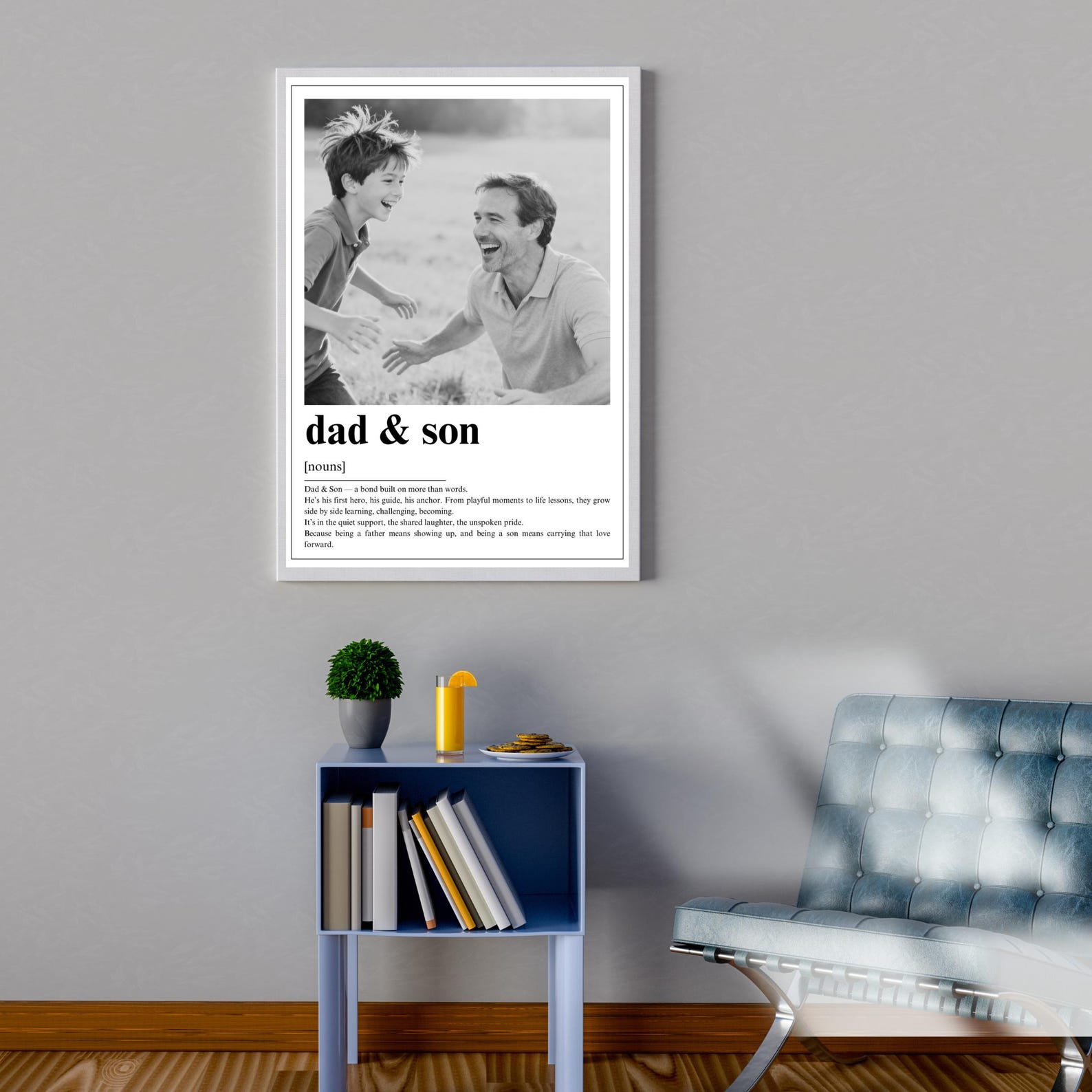 Dad and Son Definition Print – Dictionary Poster Wall Art – Father Son ...