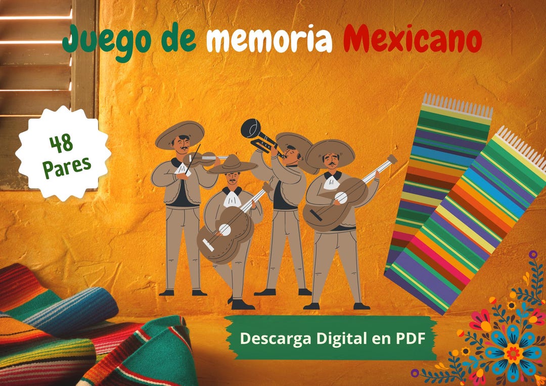 Memorama Cultural De México Para Imprimir - Etsy