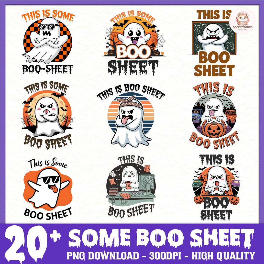 20+ This is Some Boo Sheet Png Bundle, Halloween Ghost Png, Boo ...