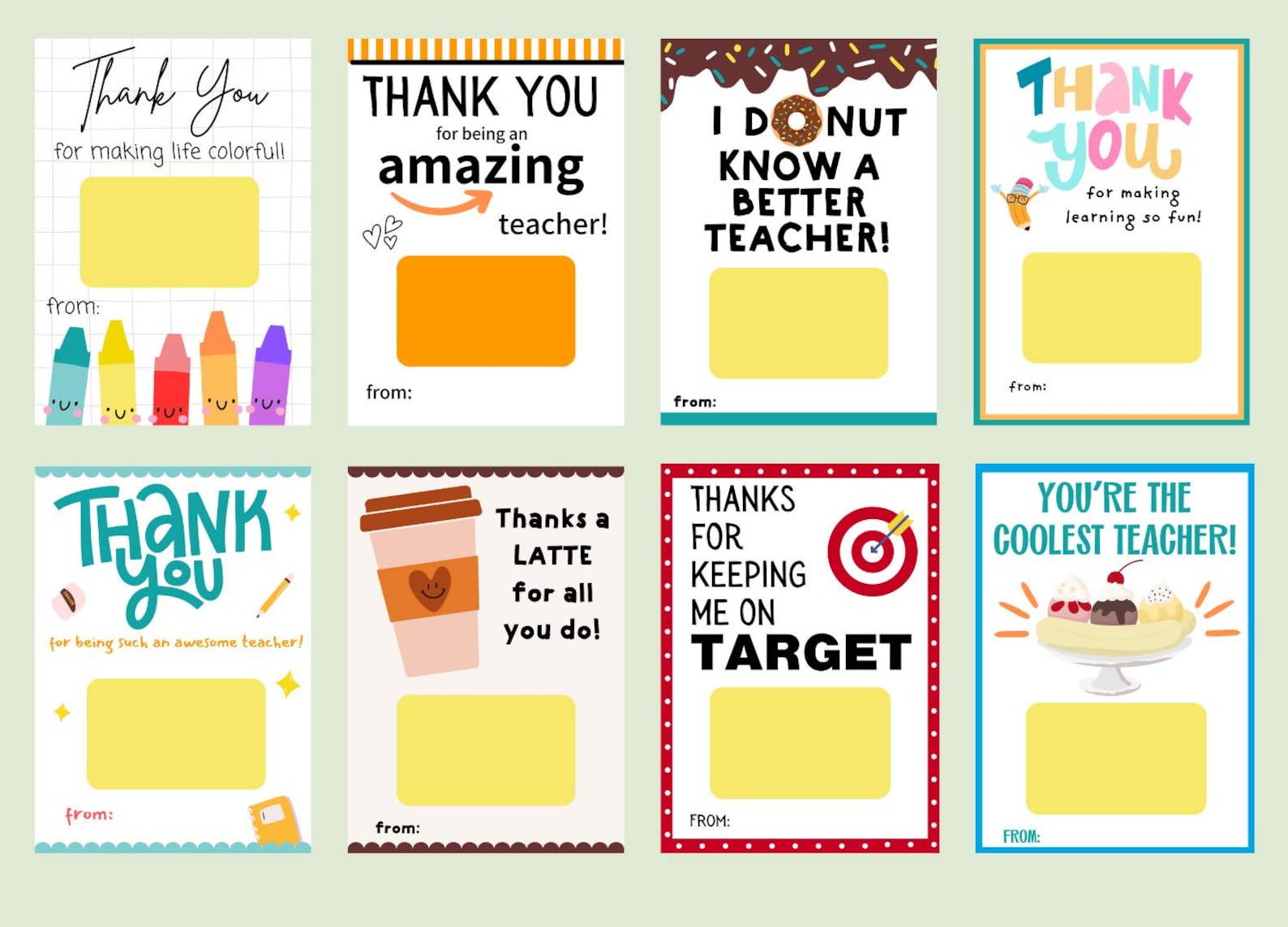 Printable Teacher Appreciation Gift Card Holder, Editable Teacher Gift ...
