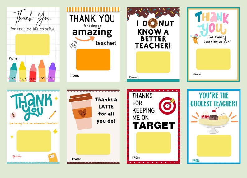Printable Teacher Appreciation Gift Card Holder, Editable Teacher Gift ...