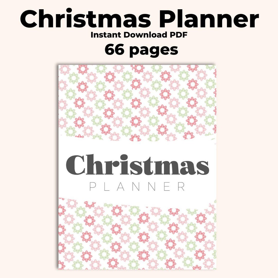 Christmas Planner Printable, Christmas Planner Book, Holiday Planner ...