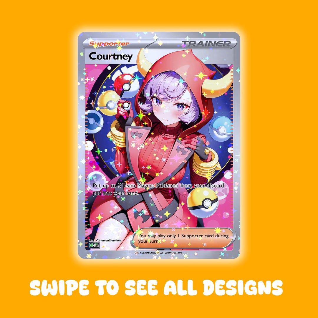 Courtney - Kanto Series - Custom Pokemon TCG Proxy Card - Etsy