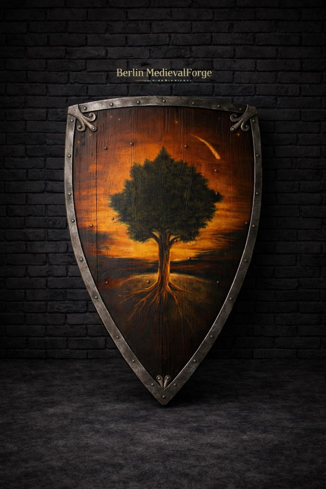 Ser Duncan the Tall Shield Hedge Knight Tree and Star Prop Larp - Etsy.de