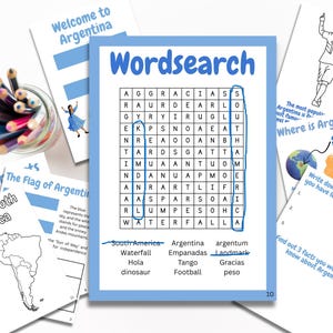 Argentina Printable Activity Pack for Kids Ages 5–10 | Educational ...