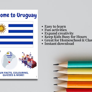 Uruguay Printable Activity Pack for Kids Ages 5–10 | Educational ...