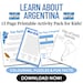 Argentina Printable Activity Pack for Kids Ages 5–10 | Educational ...