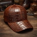 Handmade Crocodile Impose Leather Baseball Cap Luxury Streetwear Hat - Etsy