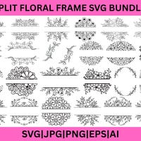 Floral Wing SVG, Butterfly Bloom PNG, Nature-inspired Split Cut File ...