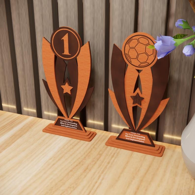 Award Trophy Laser Cut Files, Sports SVG, CDR, DXF (digital Download ...