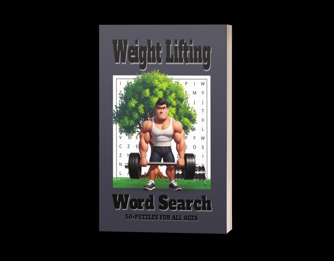 Weight Lifting Word Search Book – Printable Puzzles for Fitness Fans - Etsy