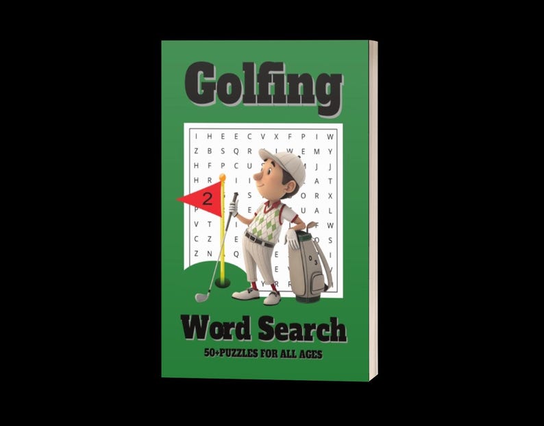 Golfing Word Search Puzzle Book – 55 Printable Puzzles for Golf Lovers ...