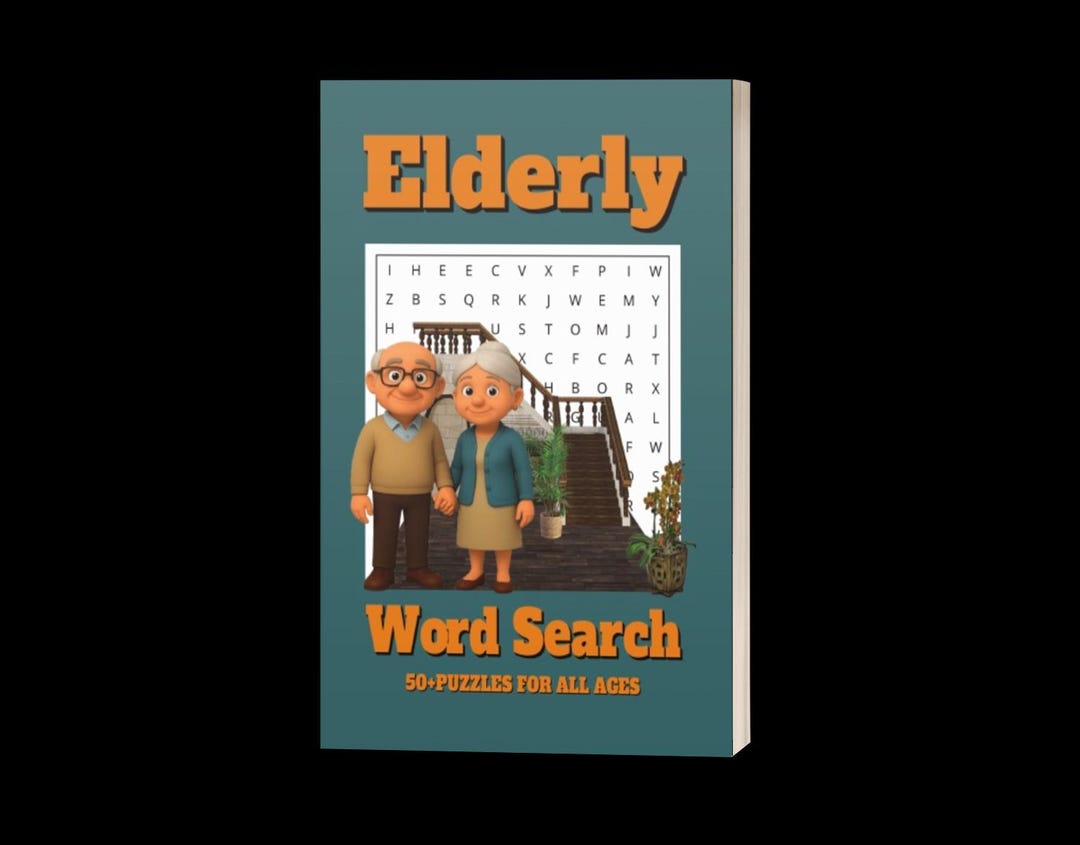 Elderly Word Search Puzzle Book – 55 Printable Large Print Puzzles for ...