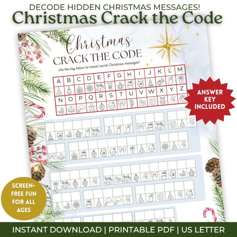 Break the Code Puzzle - Etsy