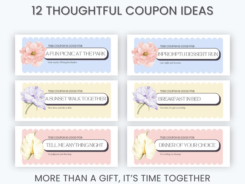Mother’s Day Coupon Book for Mom Printable | Gift From Kids, Love ...